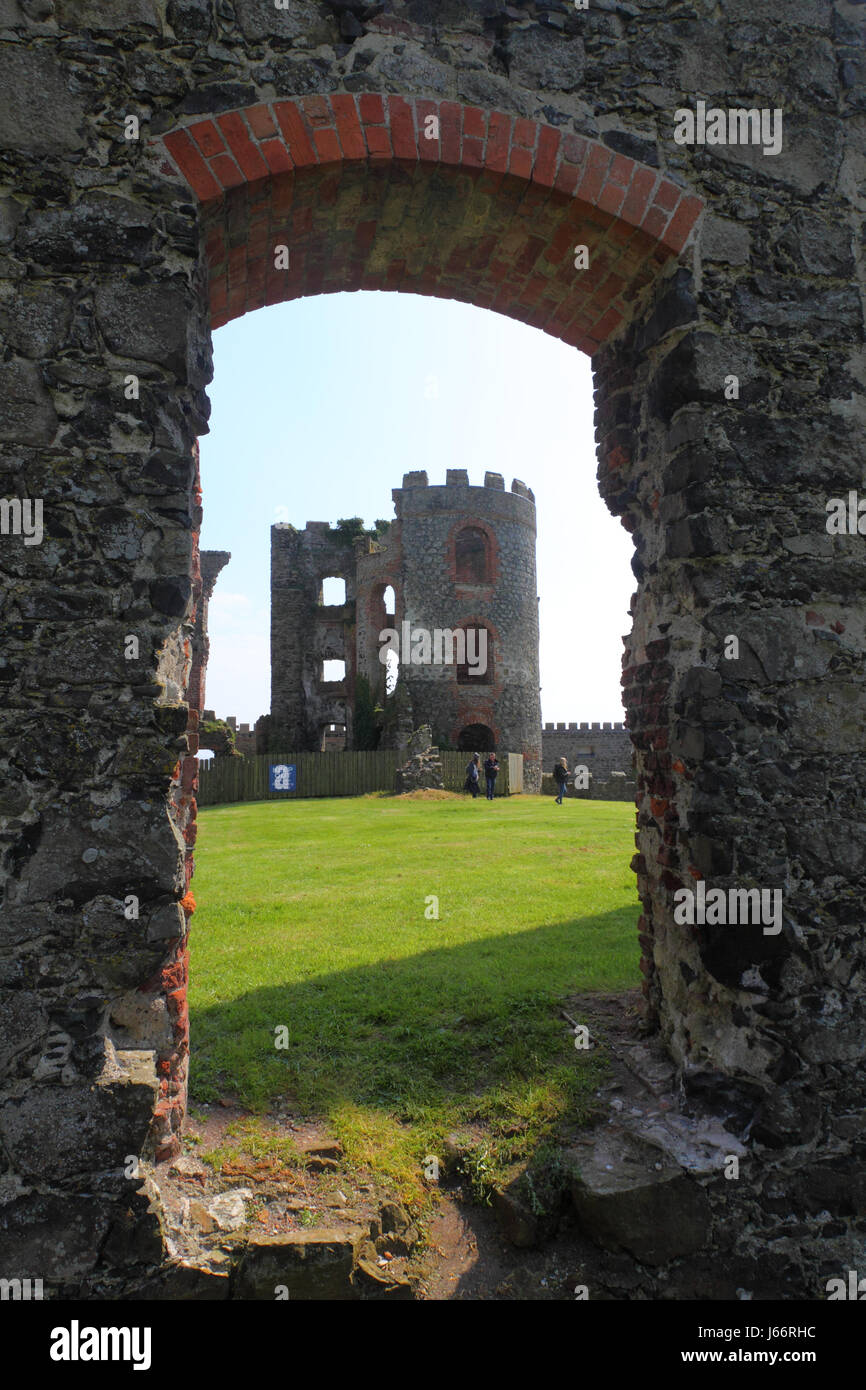 Ruined tower of Shane's Castle, Antrim Northern ireland Stock Photo - Alamy