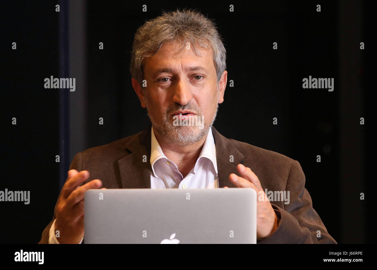 Professor Garik Israelian at The Royal Society in London speaking at a ...