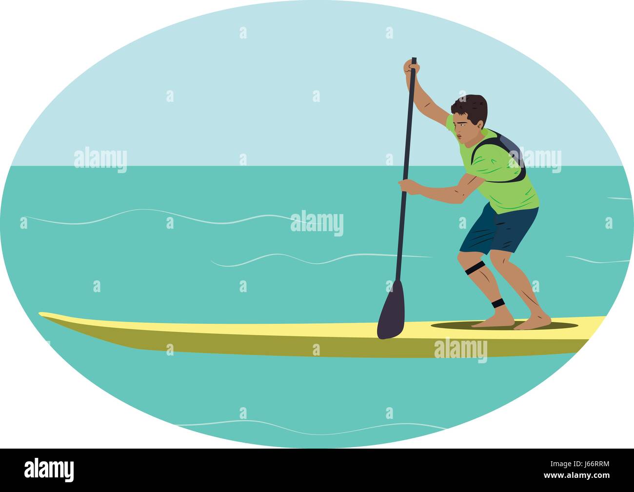 Stand up paddle surf board Stock Vector Images - Alamy