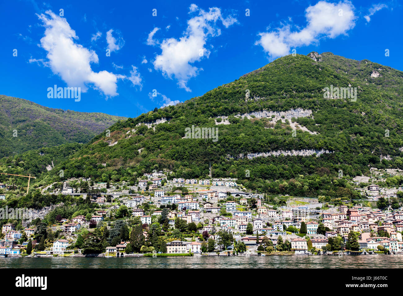 Carate Urio seen from boat.Lake of Como ,Lario, Lombardy, Italy Stock ...