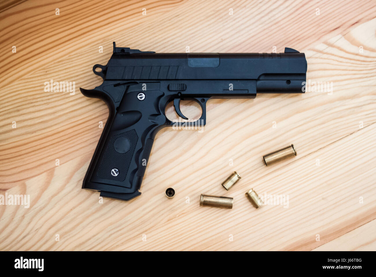 Crime scene with bullets on floor hi-res stock photography and images ...