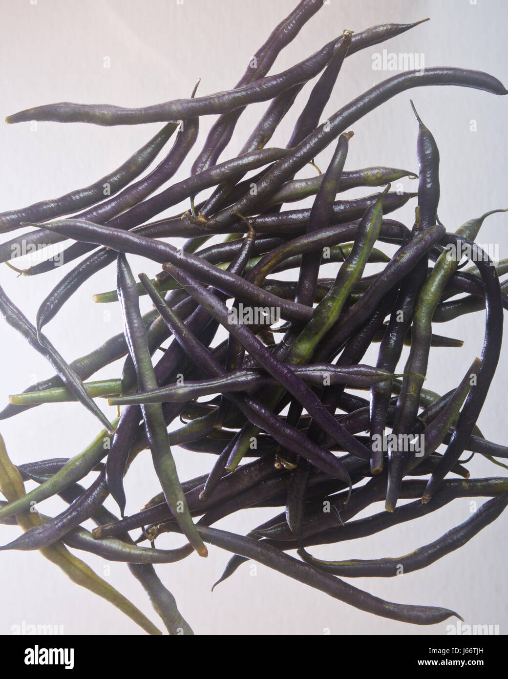 Pile of colorful string beans on plexiglass background Stock Photo - Alamy