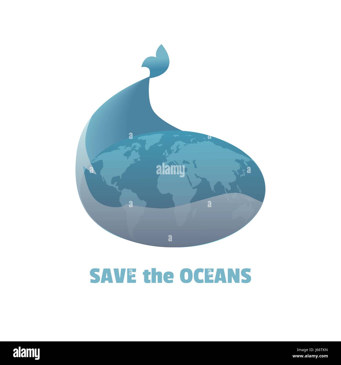 Save sea whale environment Cut Out Stock Images & Pictures - Alamy