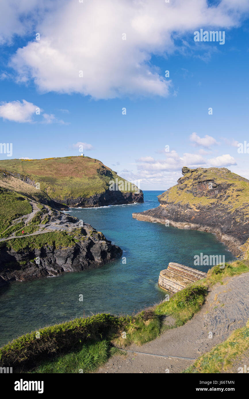 Boscastle harbour in Cornwall, England, UK Stock Photo - Alamy
