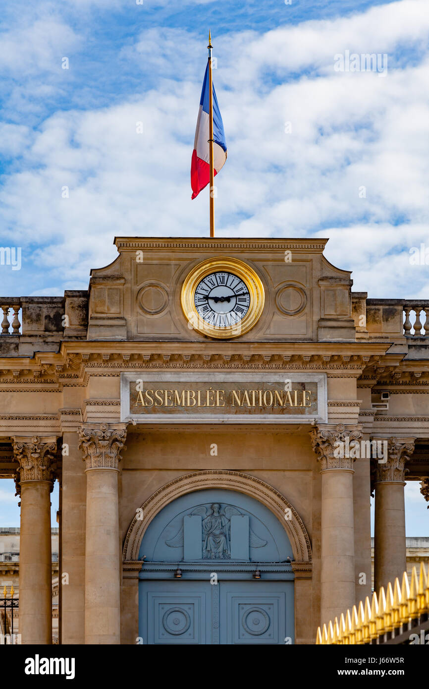 Paris, France - May, 16, 2017 : View of French National Assembly ...