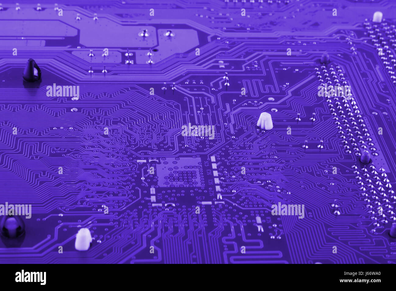 Circuit board. Electronic computer hardware technology. Motherboard ...