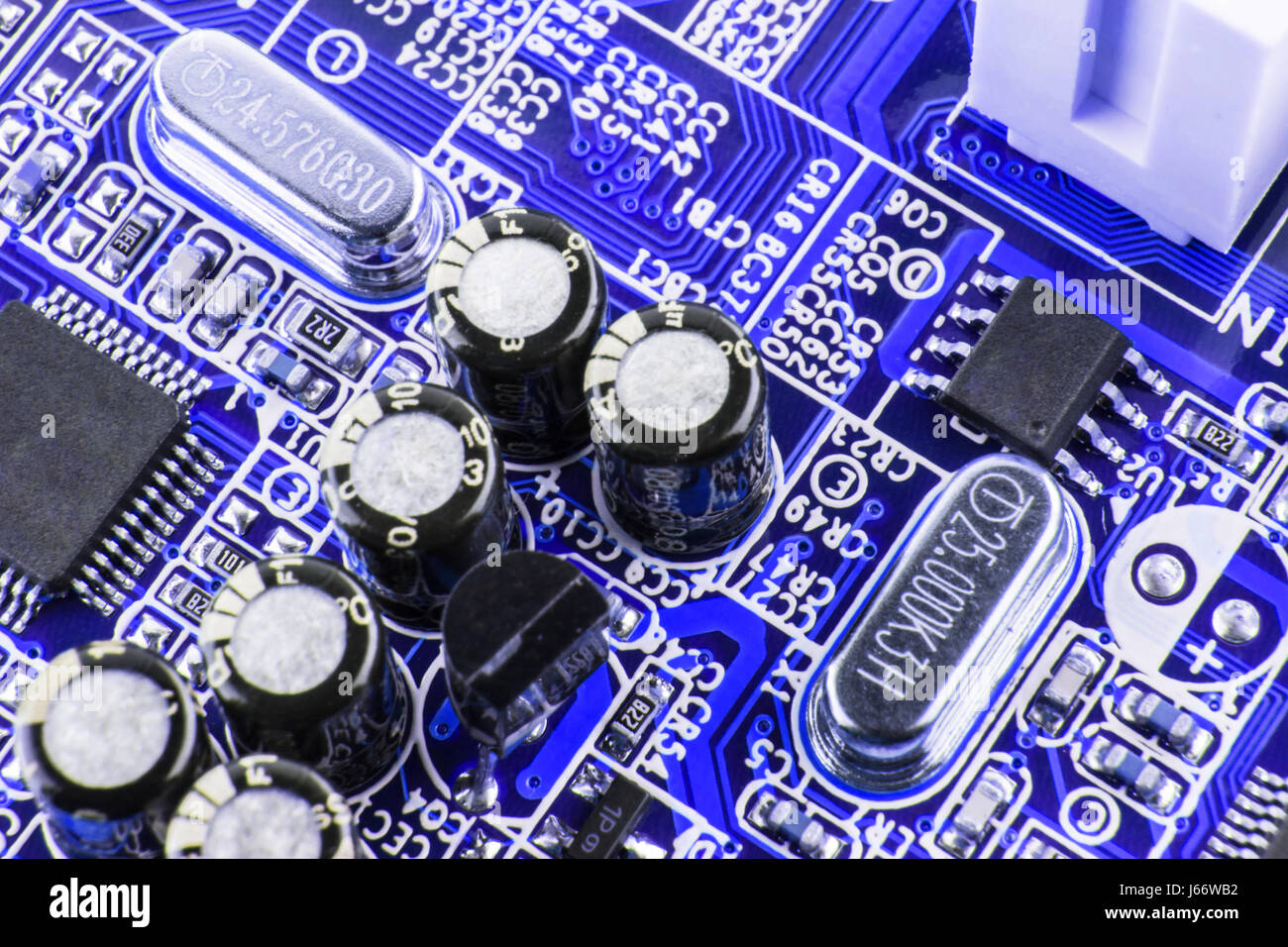 Close-up of electronic circuit board with processor Stock Photo - Alamy