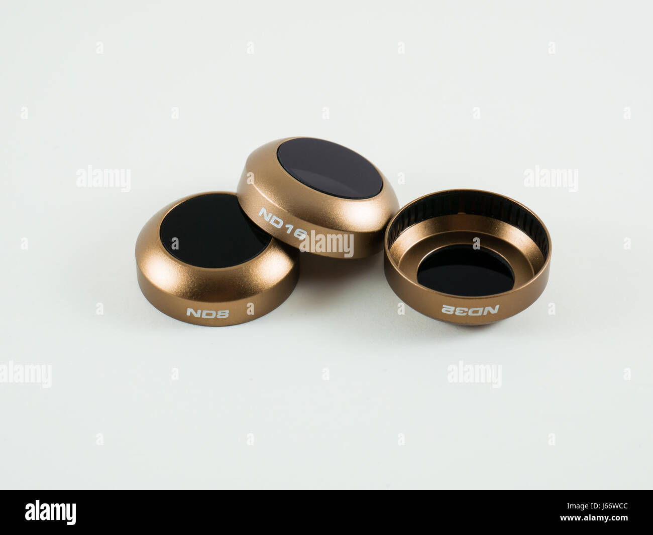 Three Neutral Density filter displayed in density order with the last ...