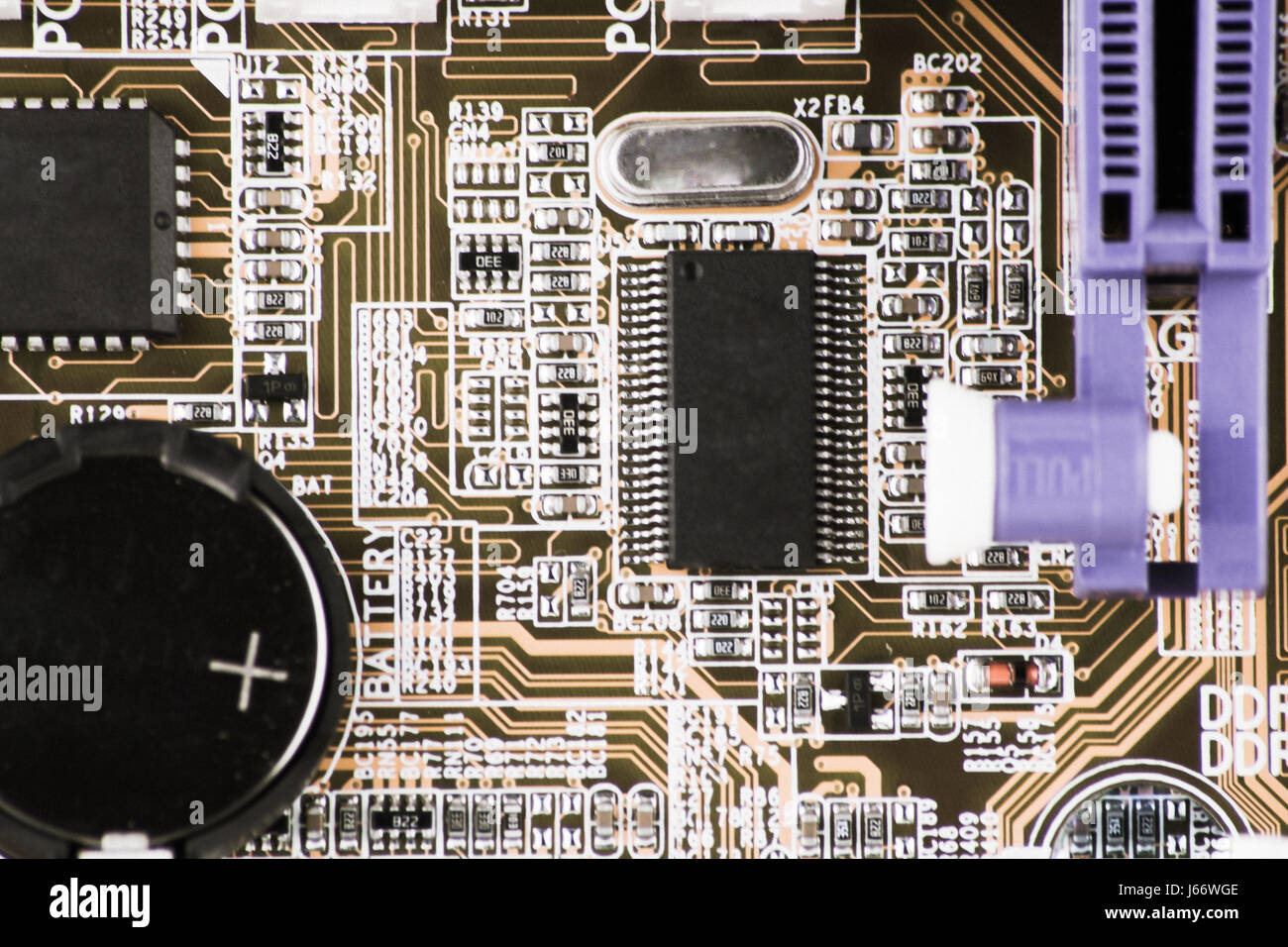 Integrated semiconductor microchip microprocessor on circuit board ...