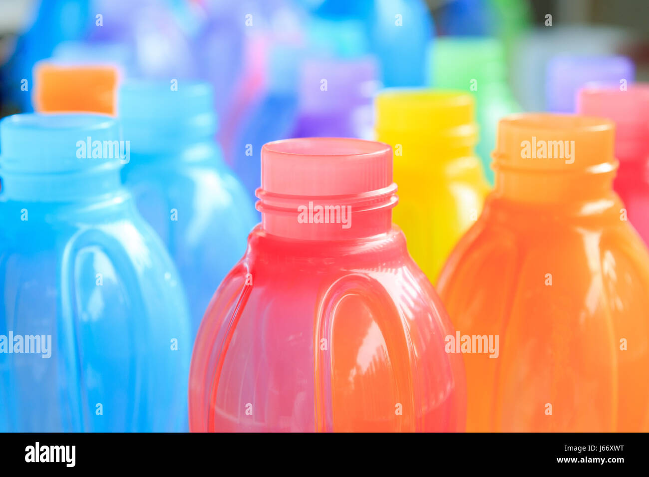 colorful of plastic bottle Stock Photo - Alamy