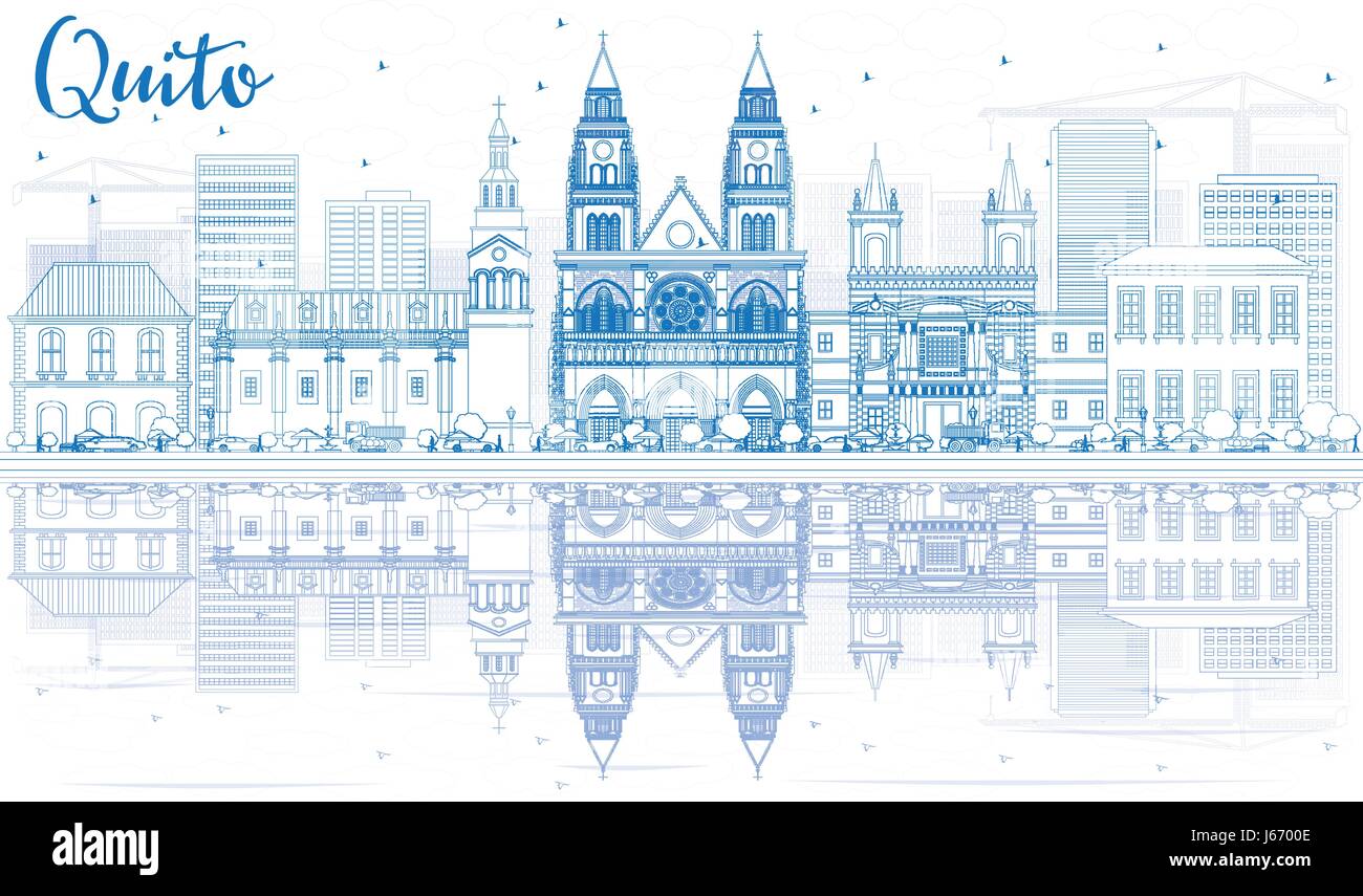 Downtown quito ecuador Stock Vector Images - Alamy