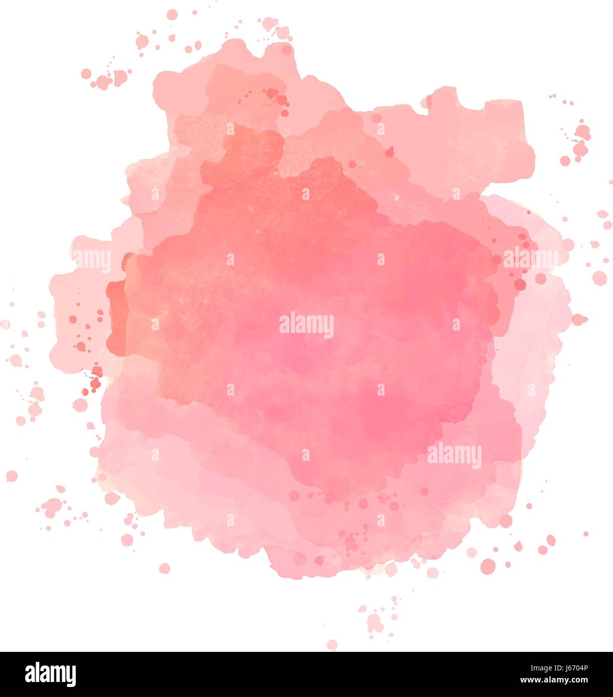 Vector watercolor abstraction - pink colour Stock Vector Image & Art ...