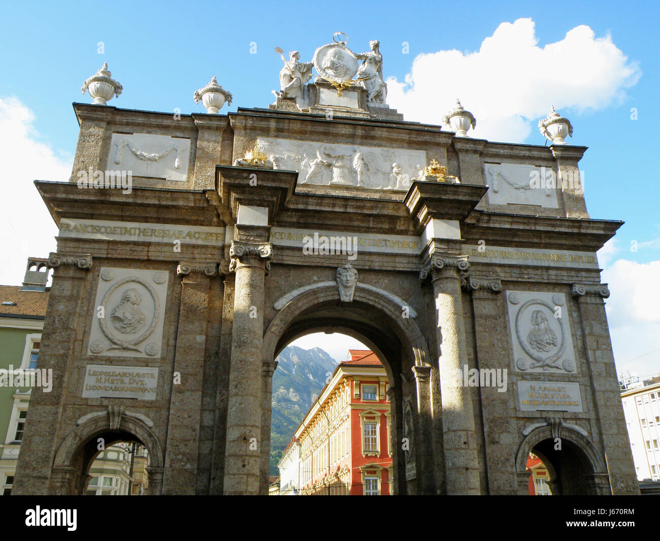 The Triumphpforte, Historic Triumphal Arch in the Heart of Innsbruck ...