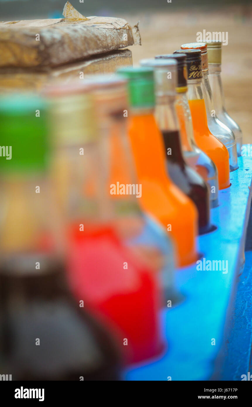 Colored Soda Bottles Stock Photo - Alamy
