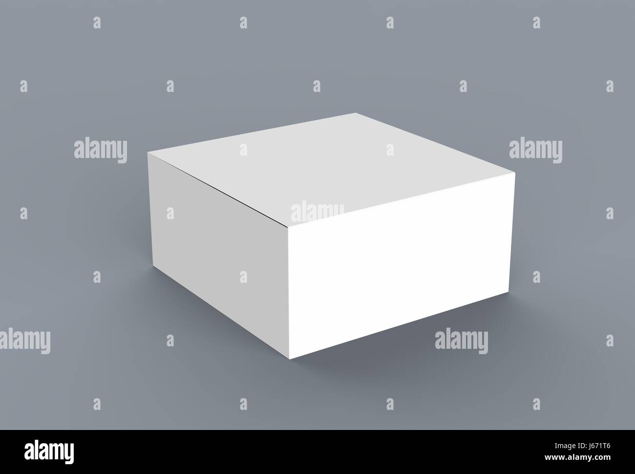 White cardboard box mock up. 3D illustrating Stock Photo - Alamy