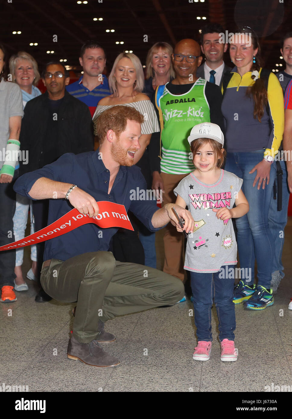 Prince Harry officially opens the 2017 London Marathon Expo at ExCel ...