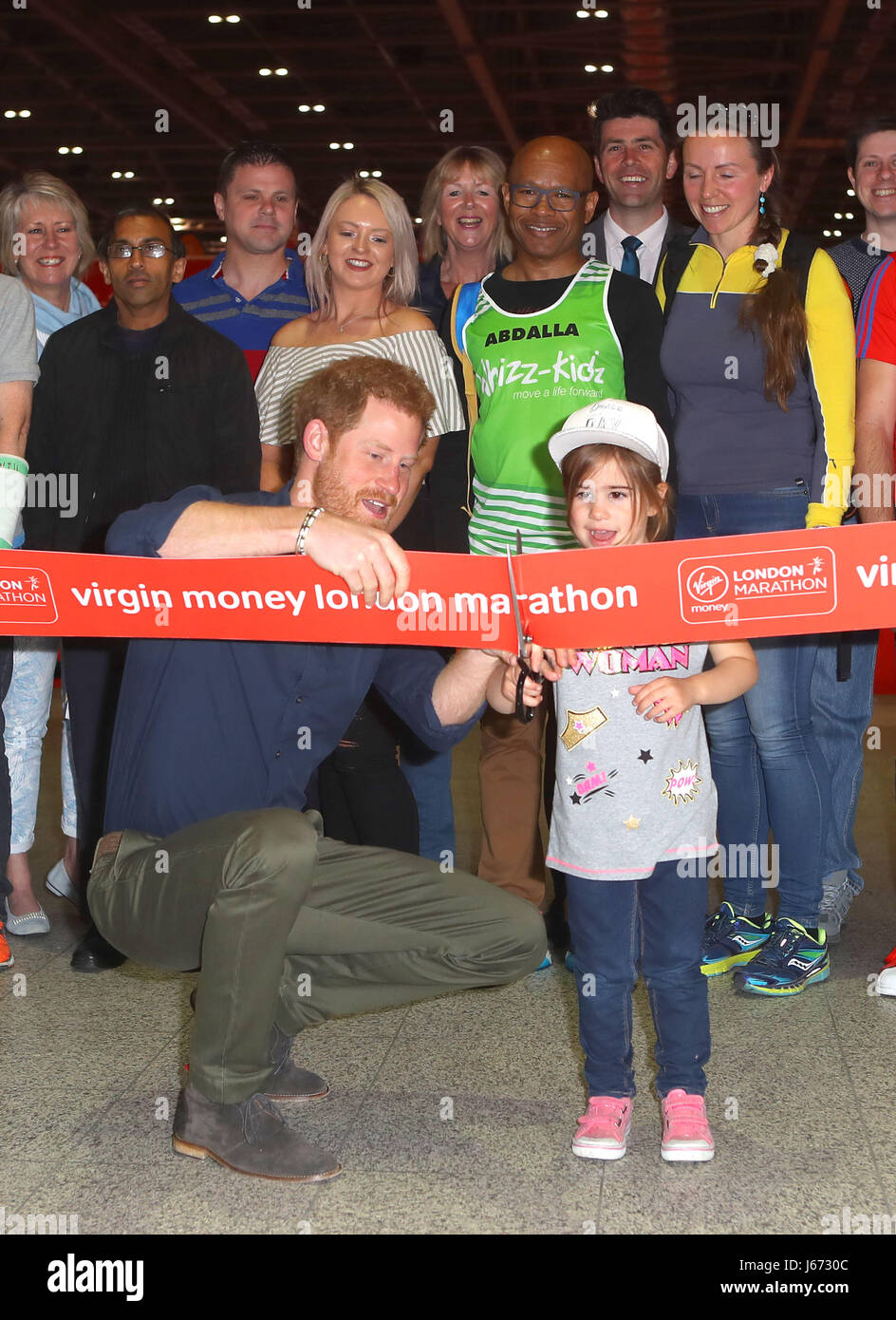 Prince Harry officially opens the 2017 London Marathon Expo at ExCel ...