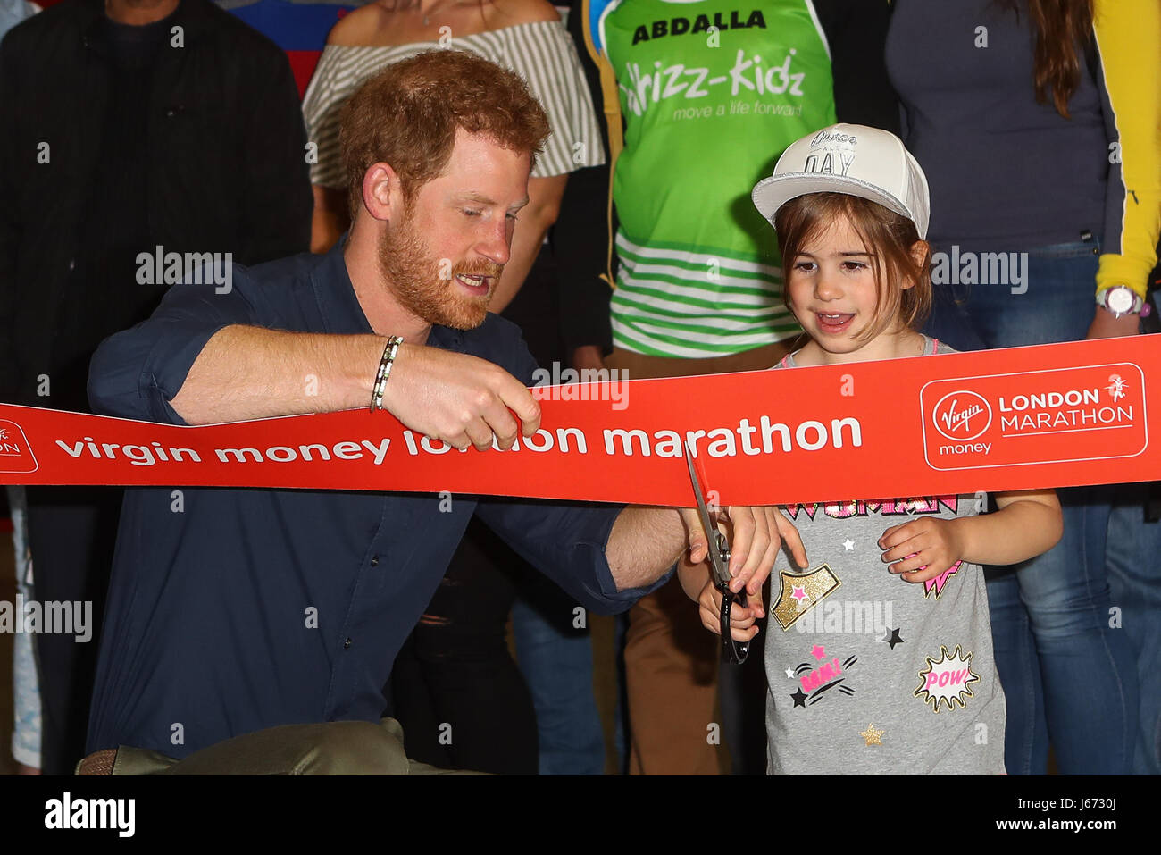 Prince Harry officially opens the 2017 London Marathon Expo at ExCel ...