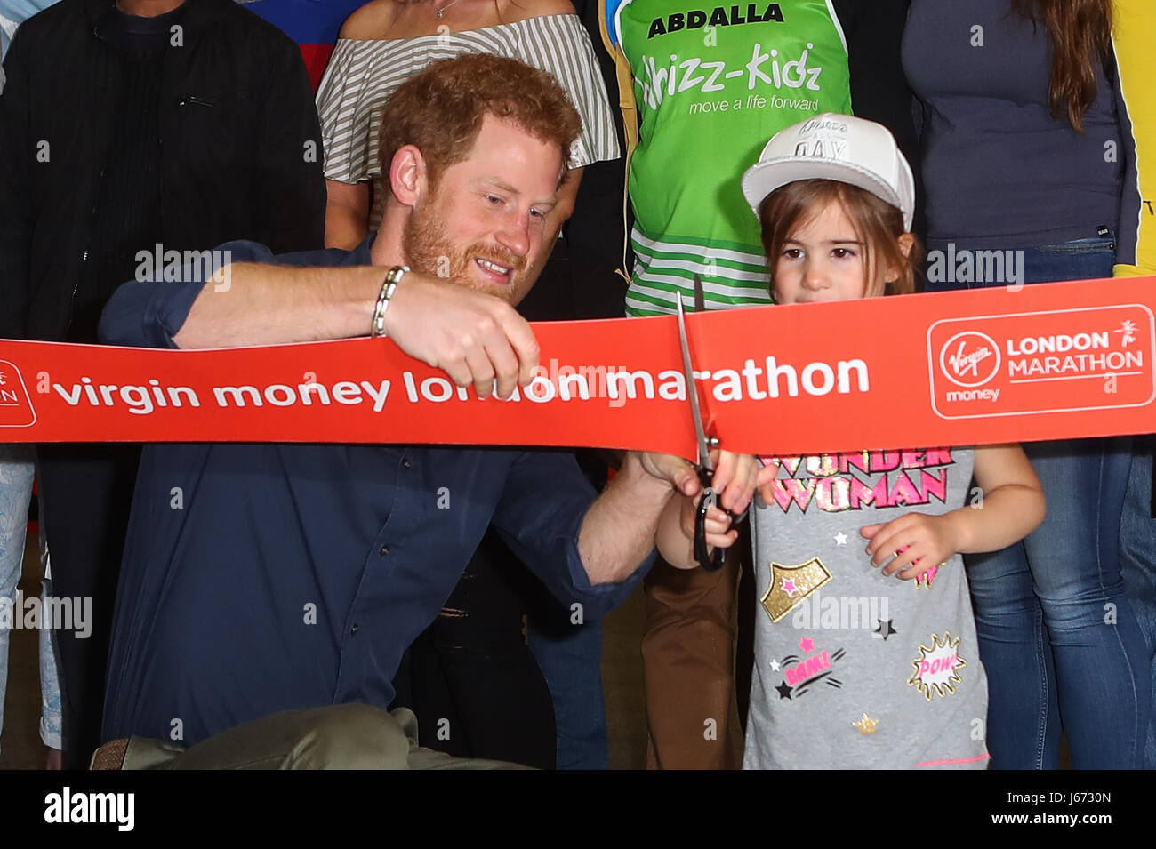 Prince Harry officially opens the 2017 London Marathon Expo at ExCel ...