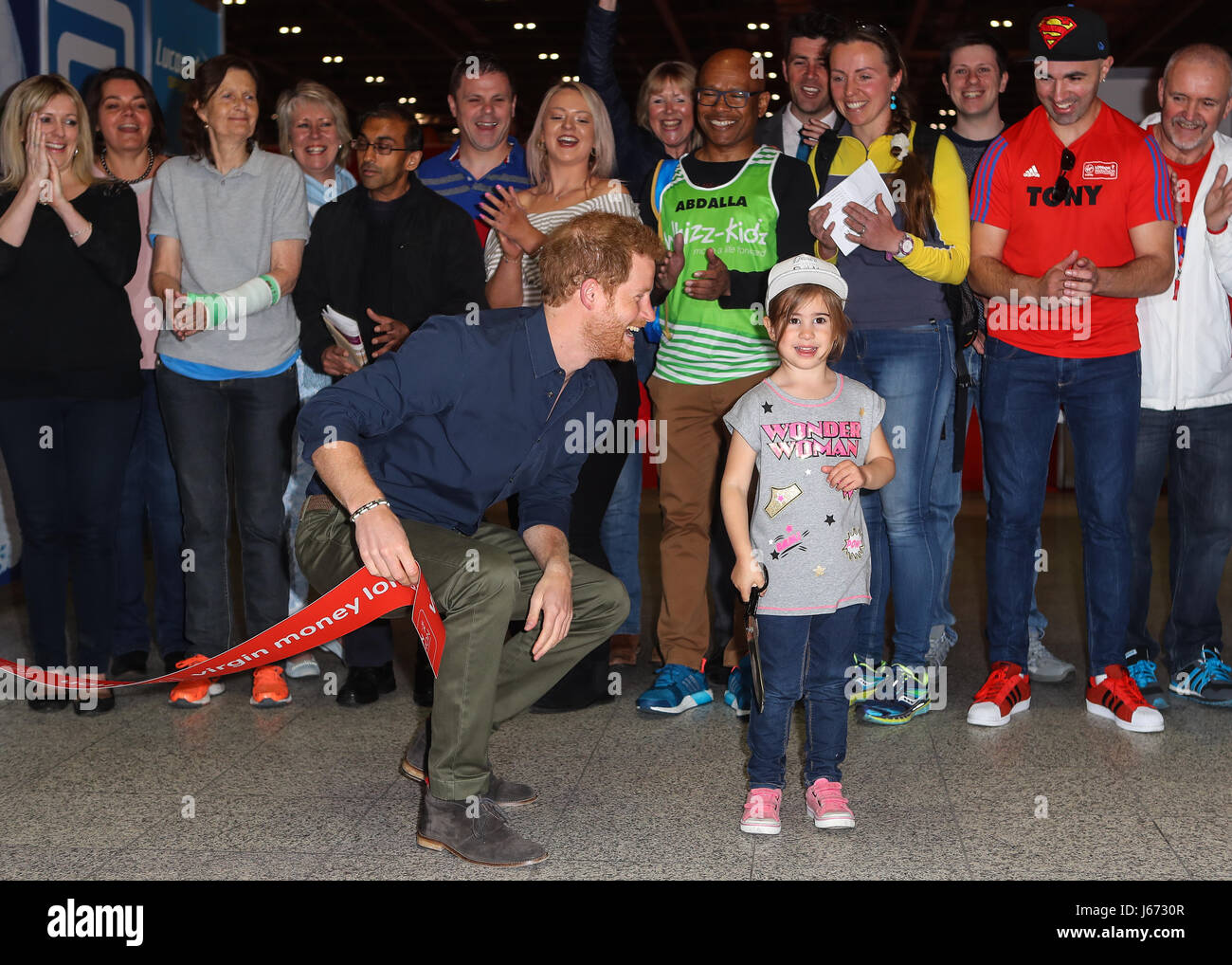 Prince Harry officially opens the 2017 London Marathon Expo at ExCel ...