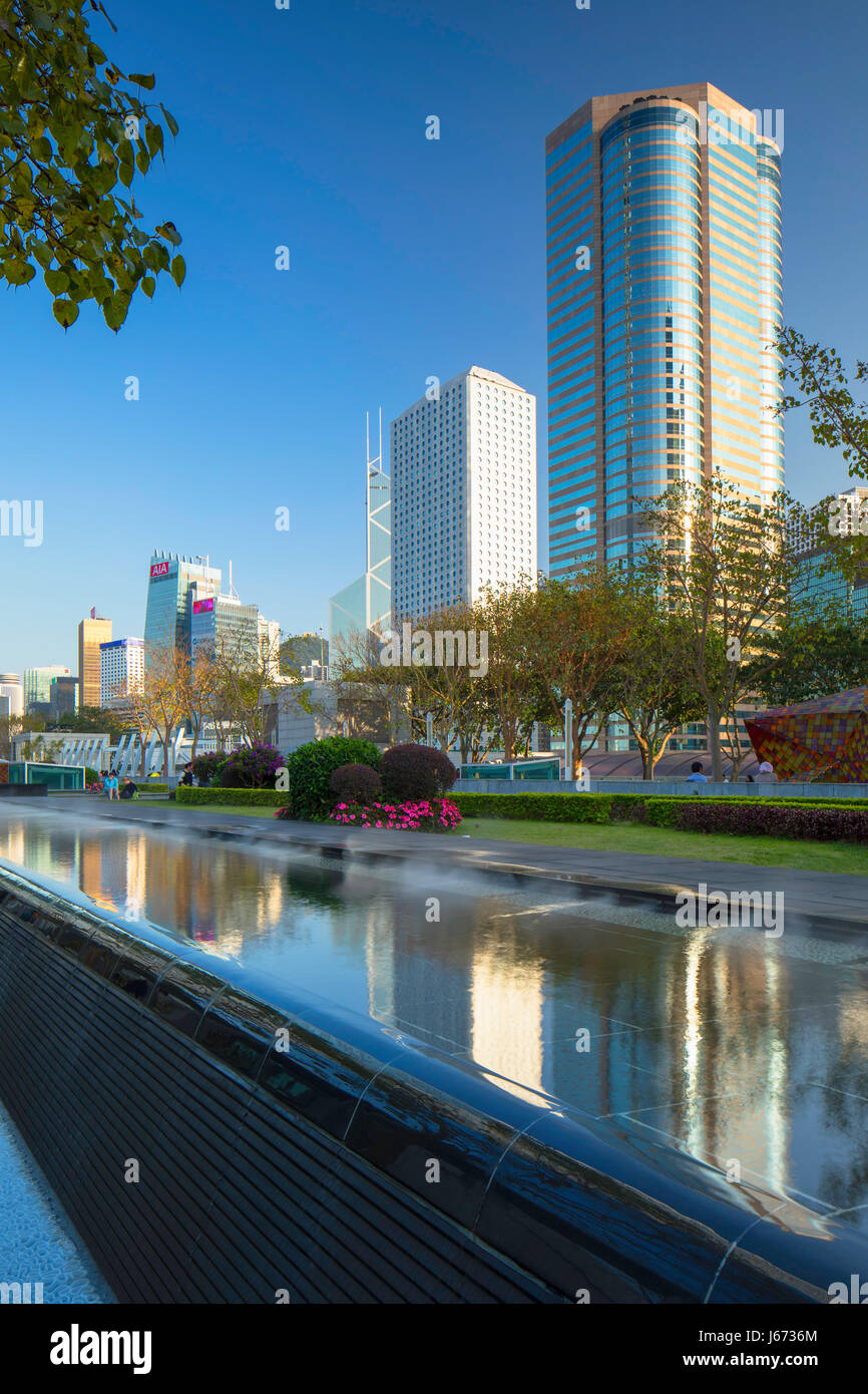 Rooftop garden of International Finance Centre (IFC), Central, Hong ...
