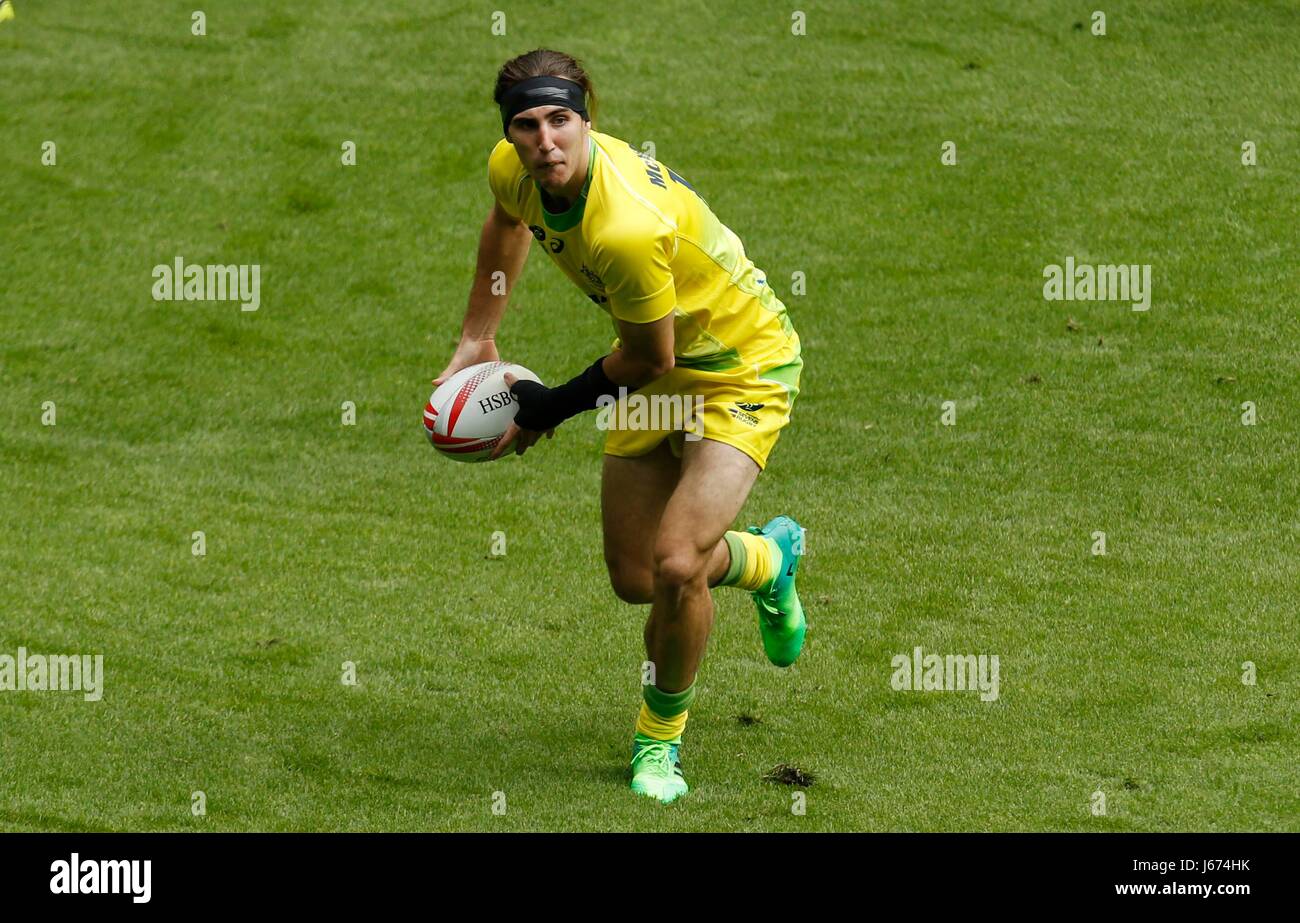 Australia's Liam McNamara during day one of the HSBC London Sevens at ...