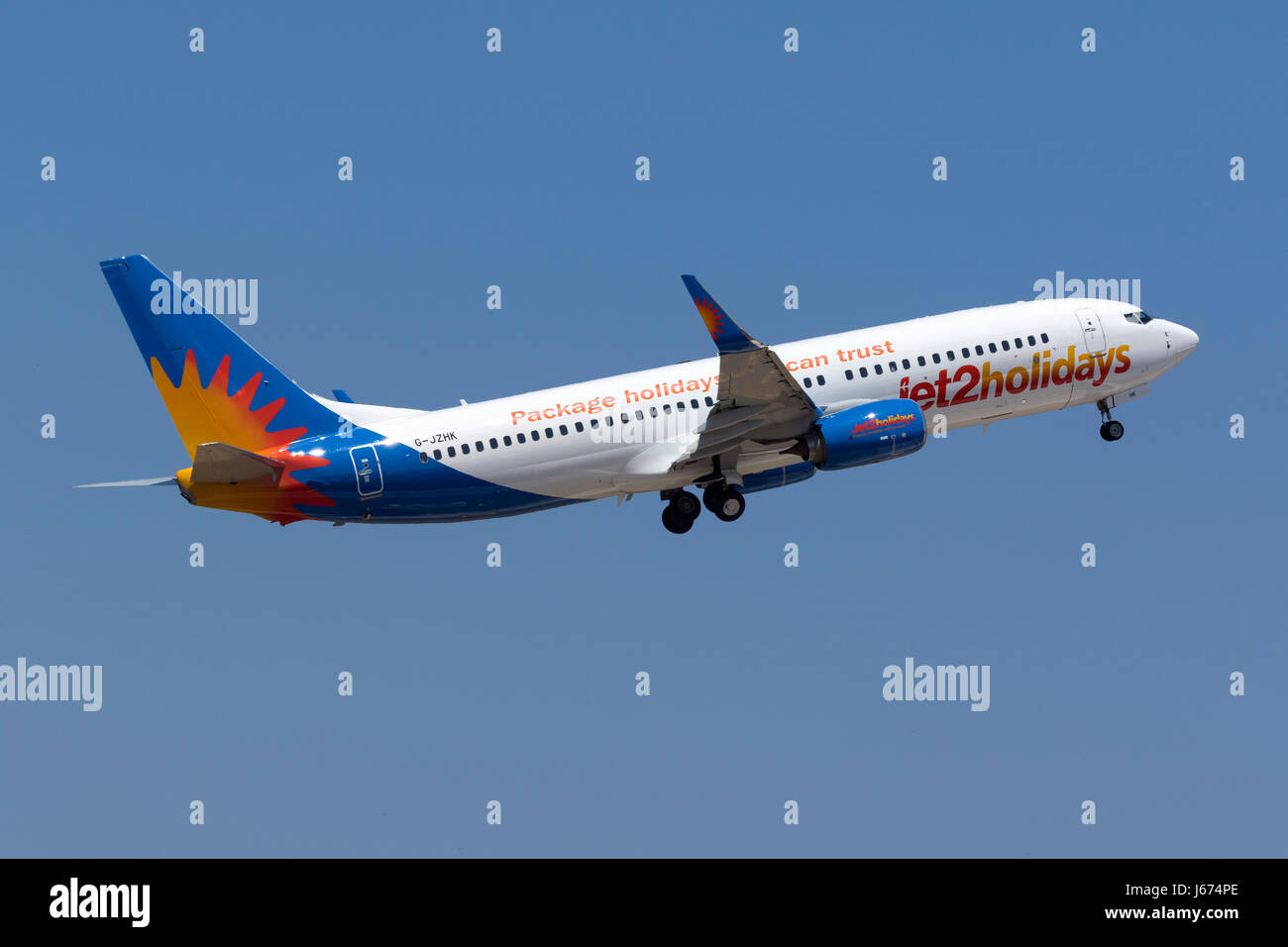 Jet2 plane taking off hi-res stock photography and images - Alamy