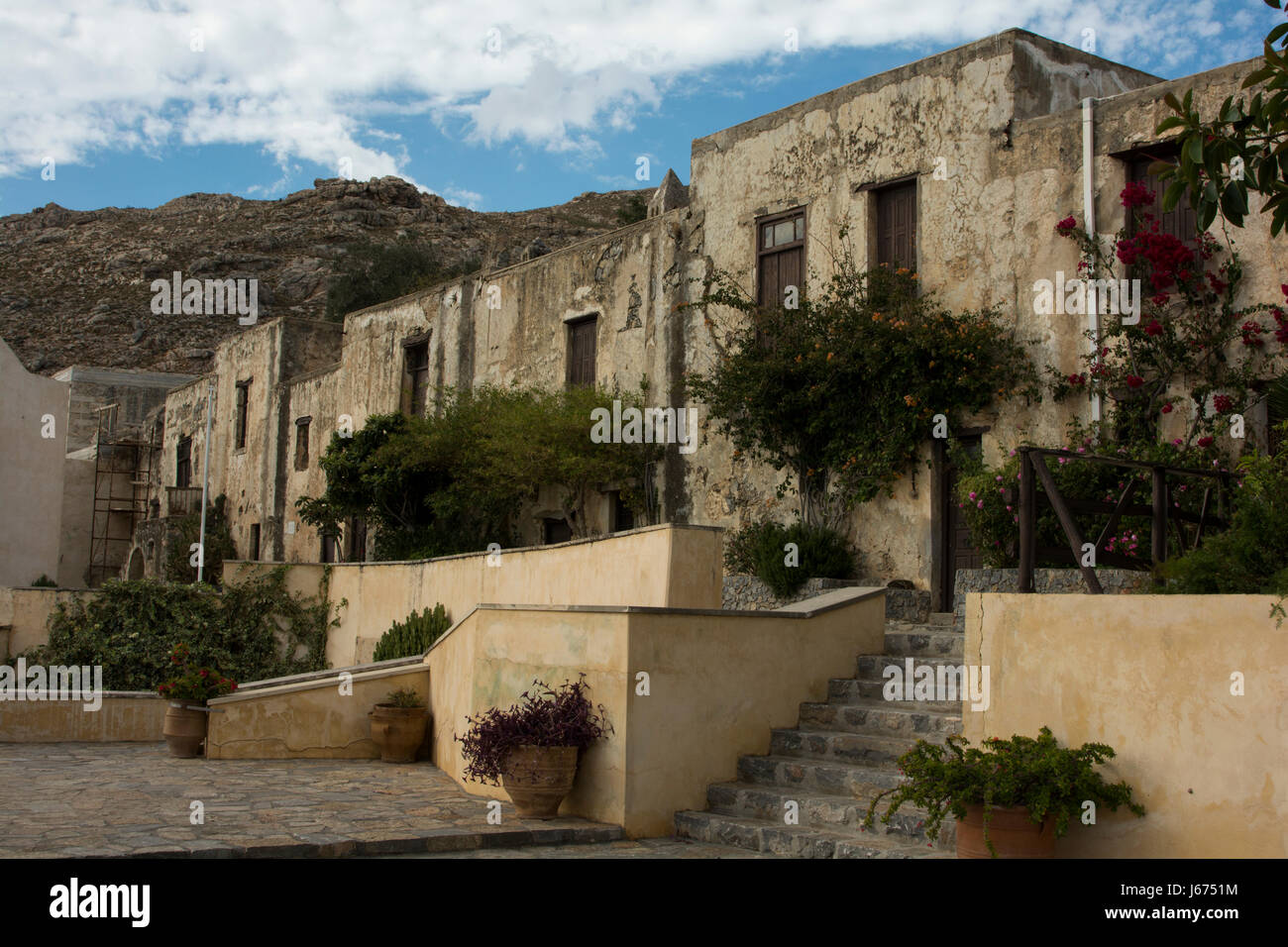 Preveli Monastery is an Greek orthodox monestary 170 meter above the ...