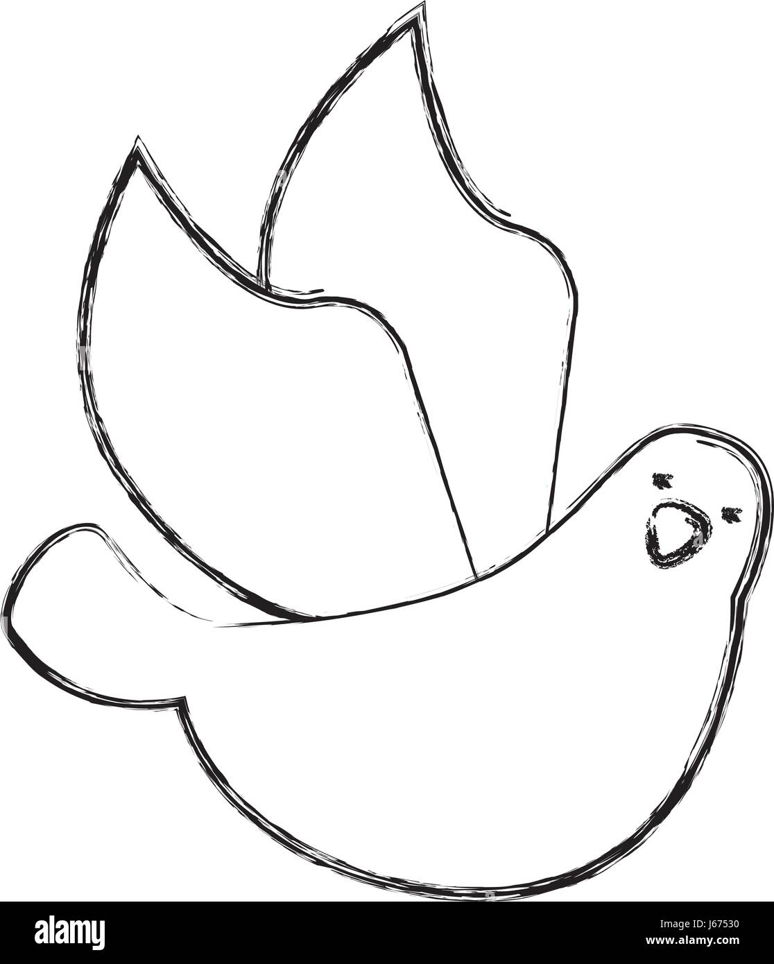 cute dove flying icon Stock Vector Image & Art - Alamy