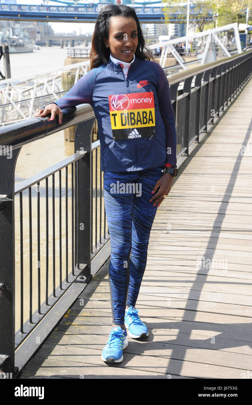 Photocall with the London Marathon 2017 Elite Women runners at Tower ...