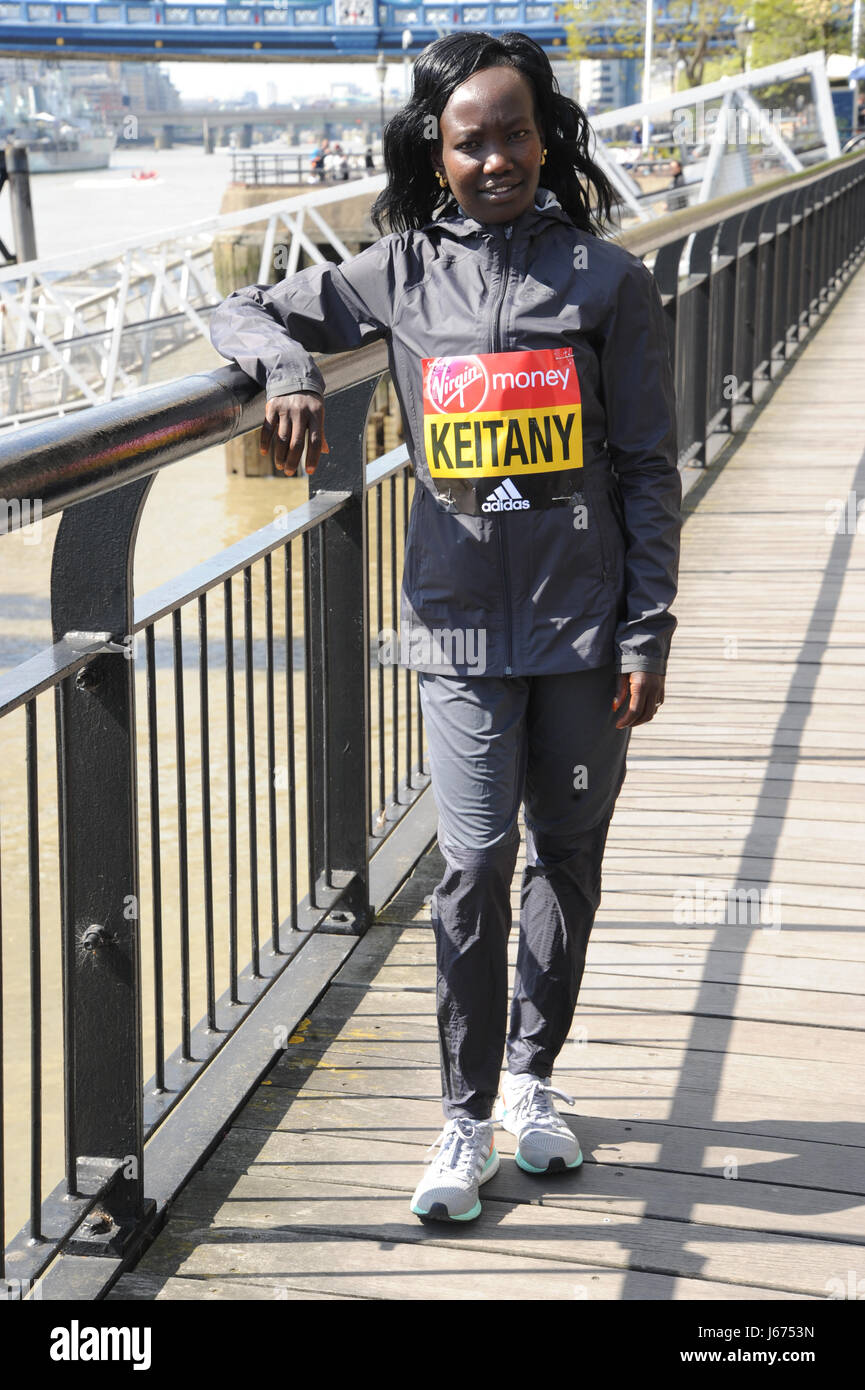 Photocall with the London Marathon 2017 Elite Women runners at Tower ...