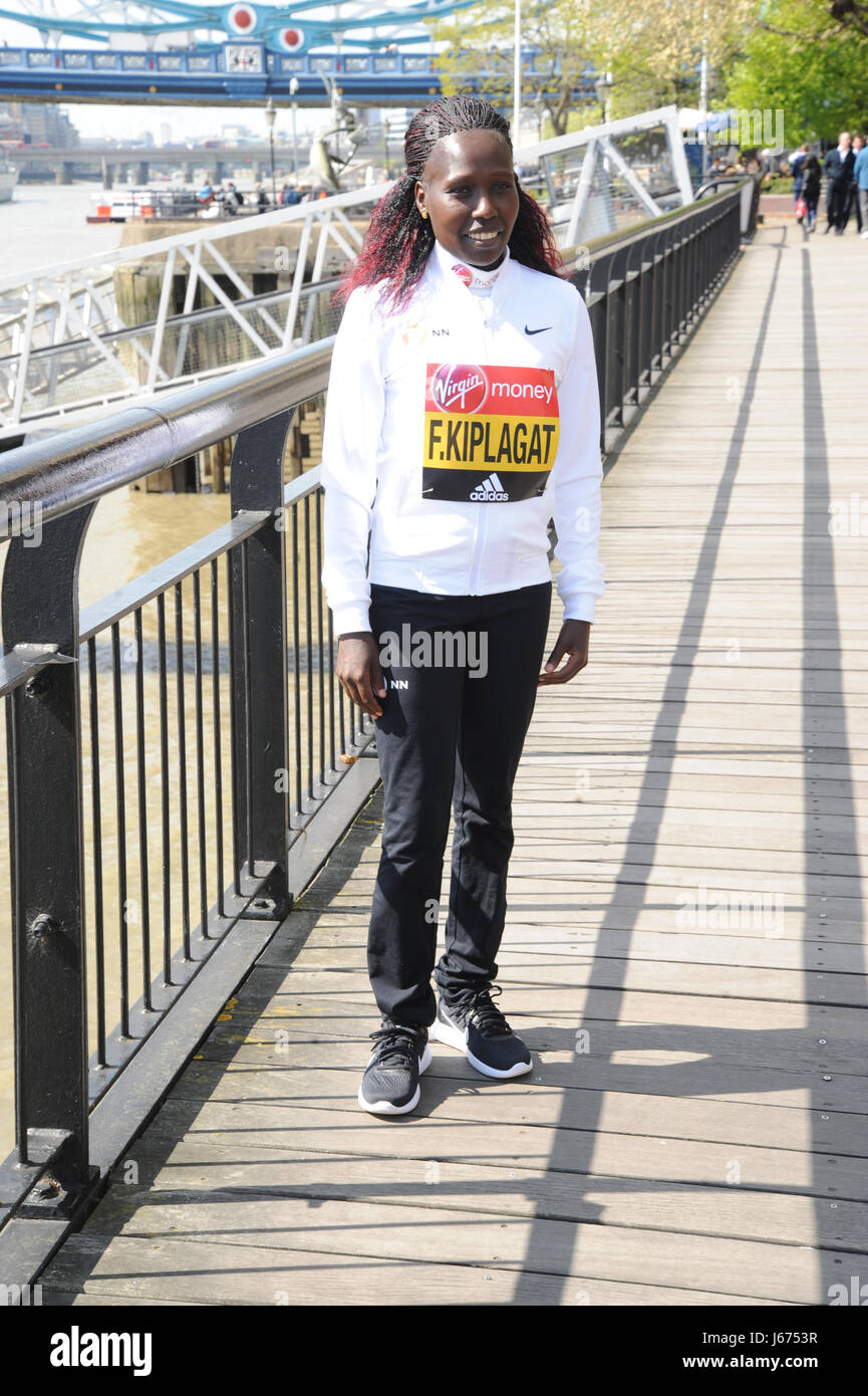 Photocall with the London Marathon 2017 Elite Women runners at Tower ...