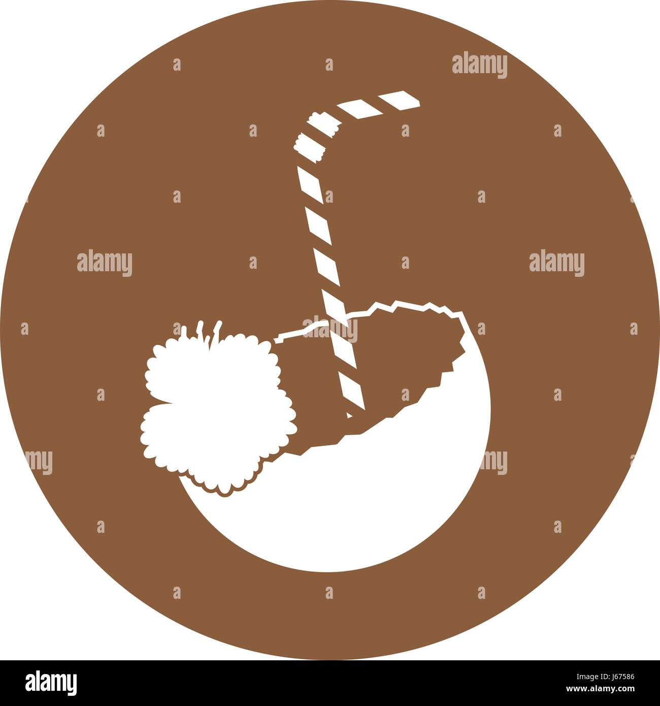 Coconut cocktail icon image Stock Vector Images - Alamy