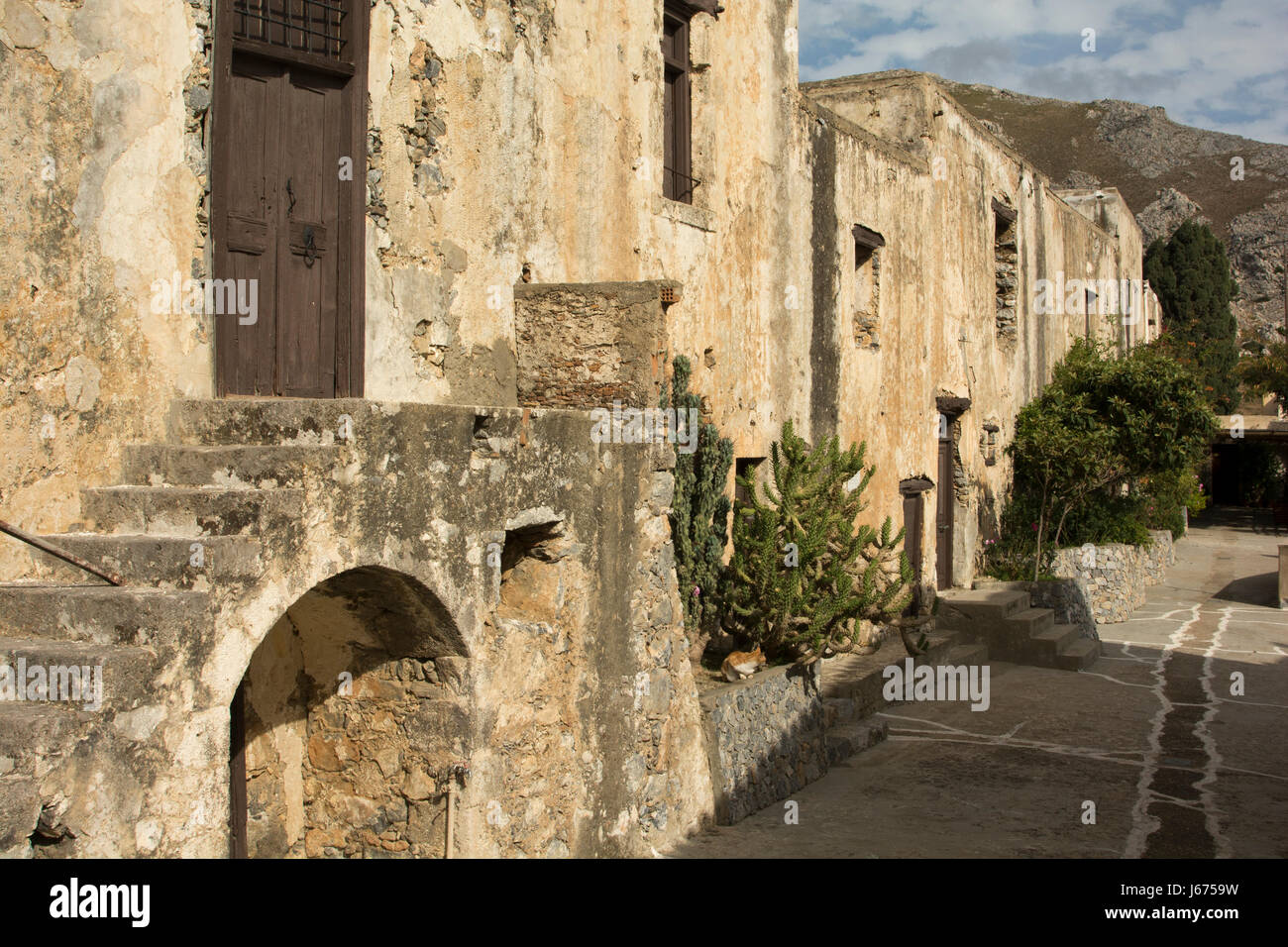 Preveli Monastery is an Greek orthodox monestary 170 meter above the ...