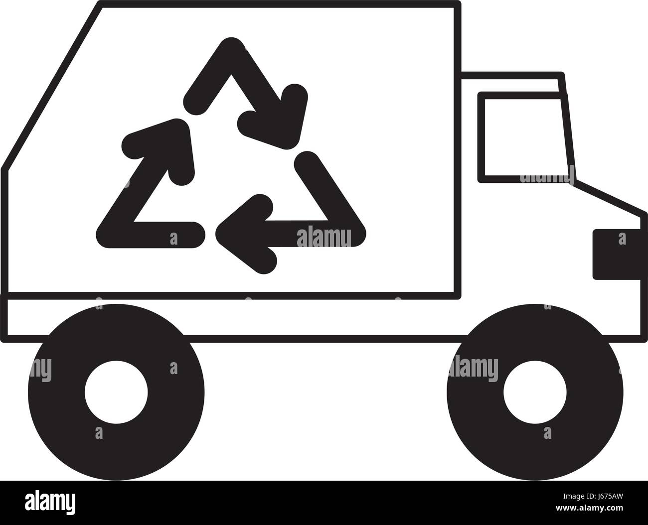 recycle truck icon Stock Vector Image & Art - Alamy