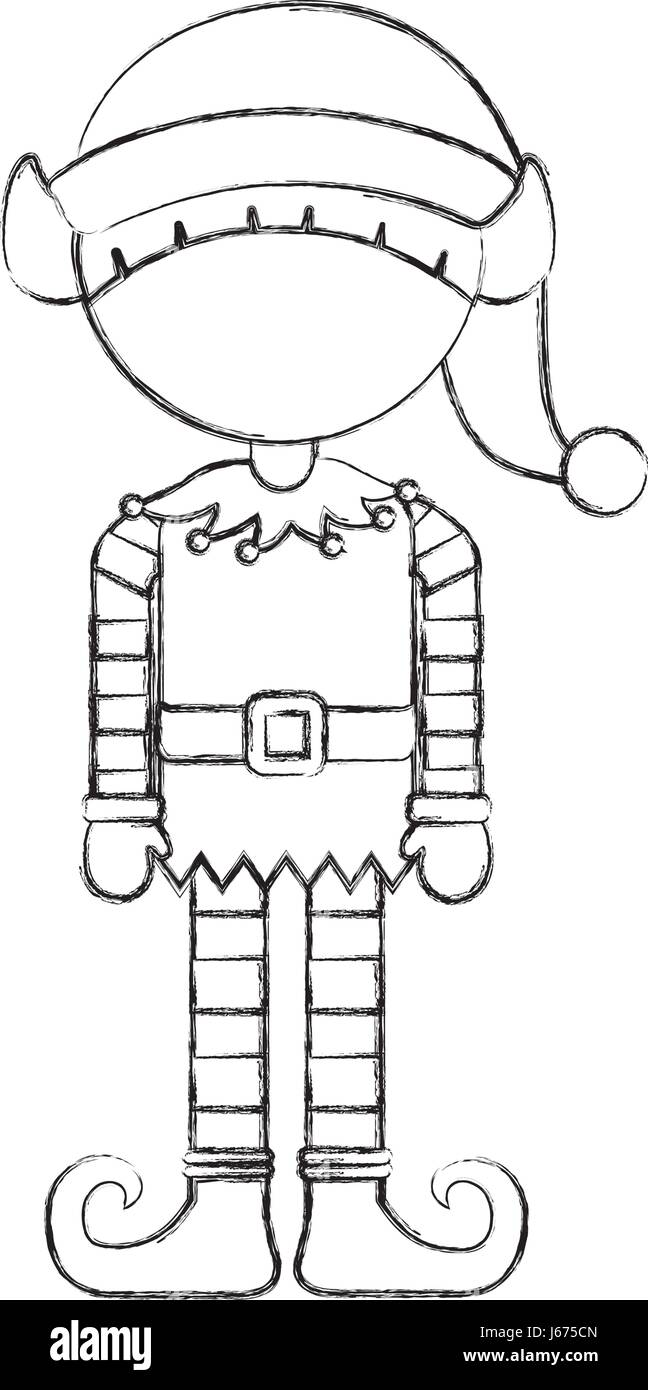 cute little christmas boy elf Stock Vector Image & Art - Alamy