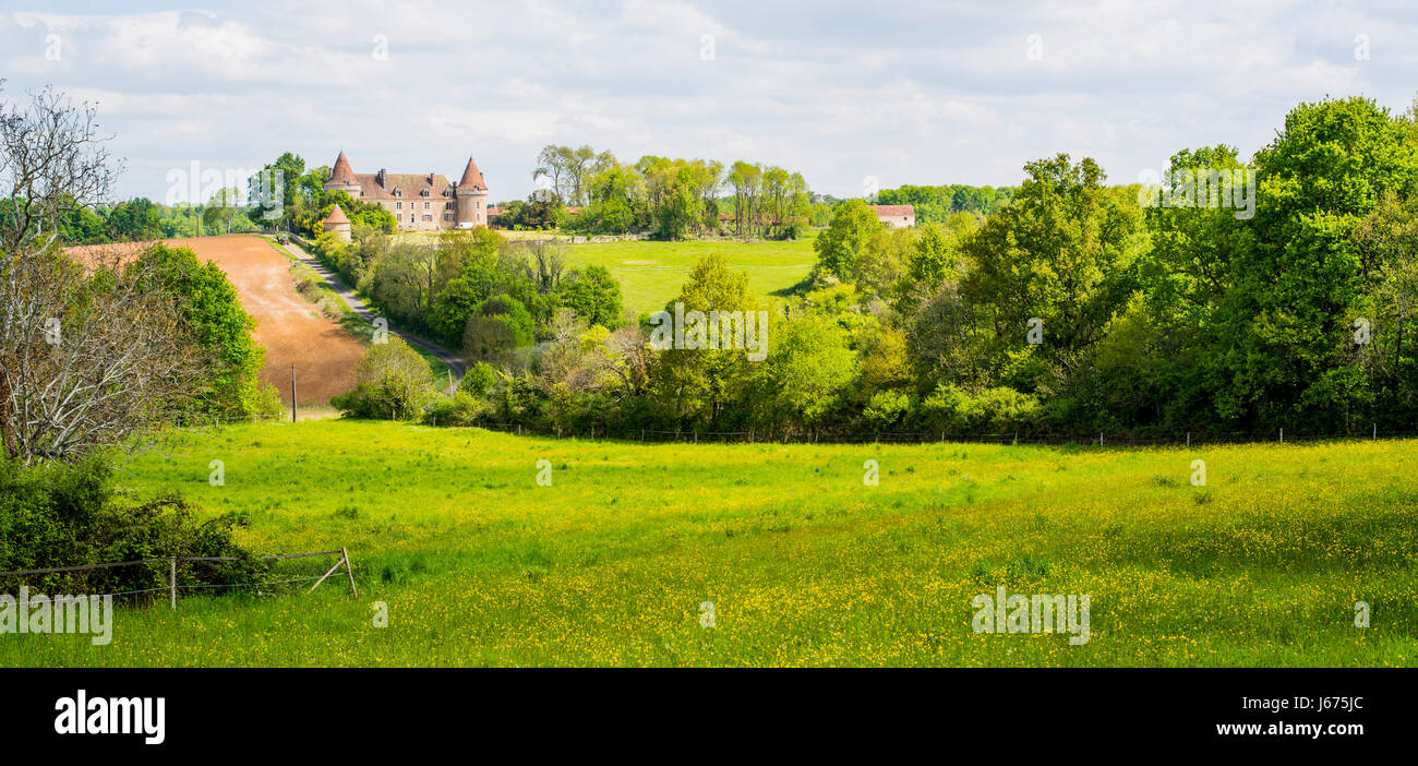 french countryside panorama Stock Photo - Alamy