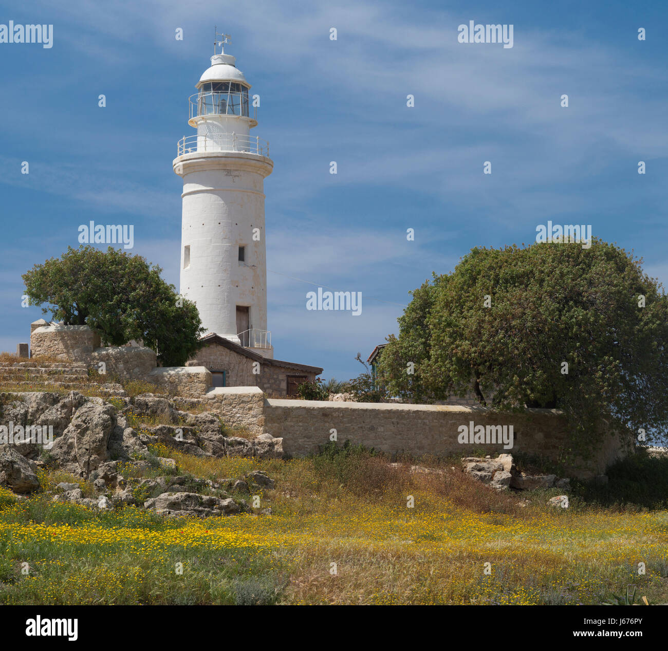 Paphos lighthouse, Cyprus Stock Photo - Alamy