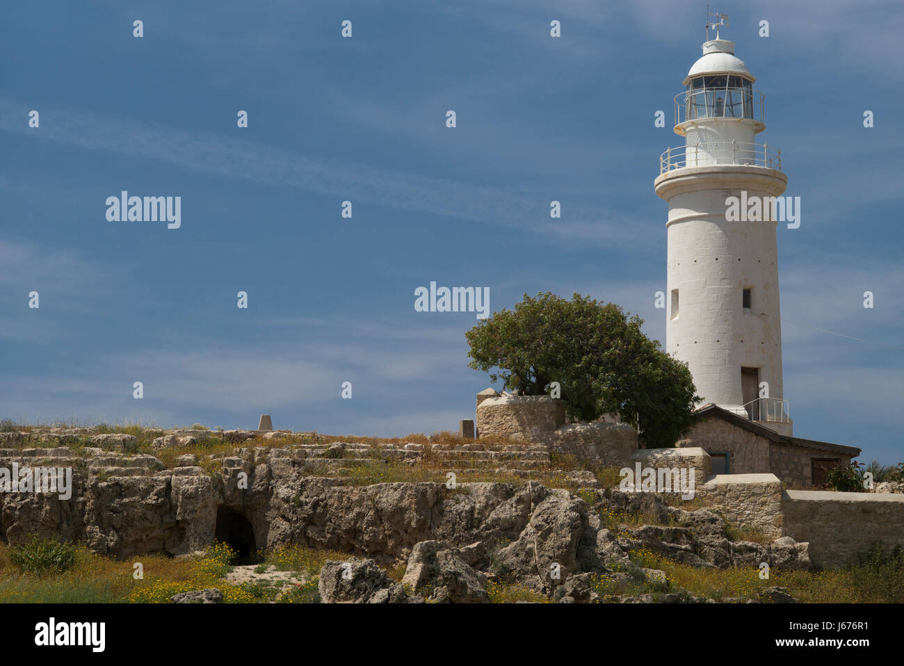 Paphos lighthouse, Cyprus Stock Photo - Alamy