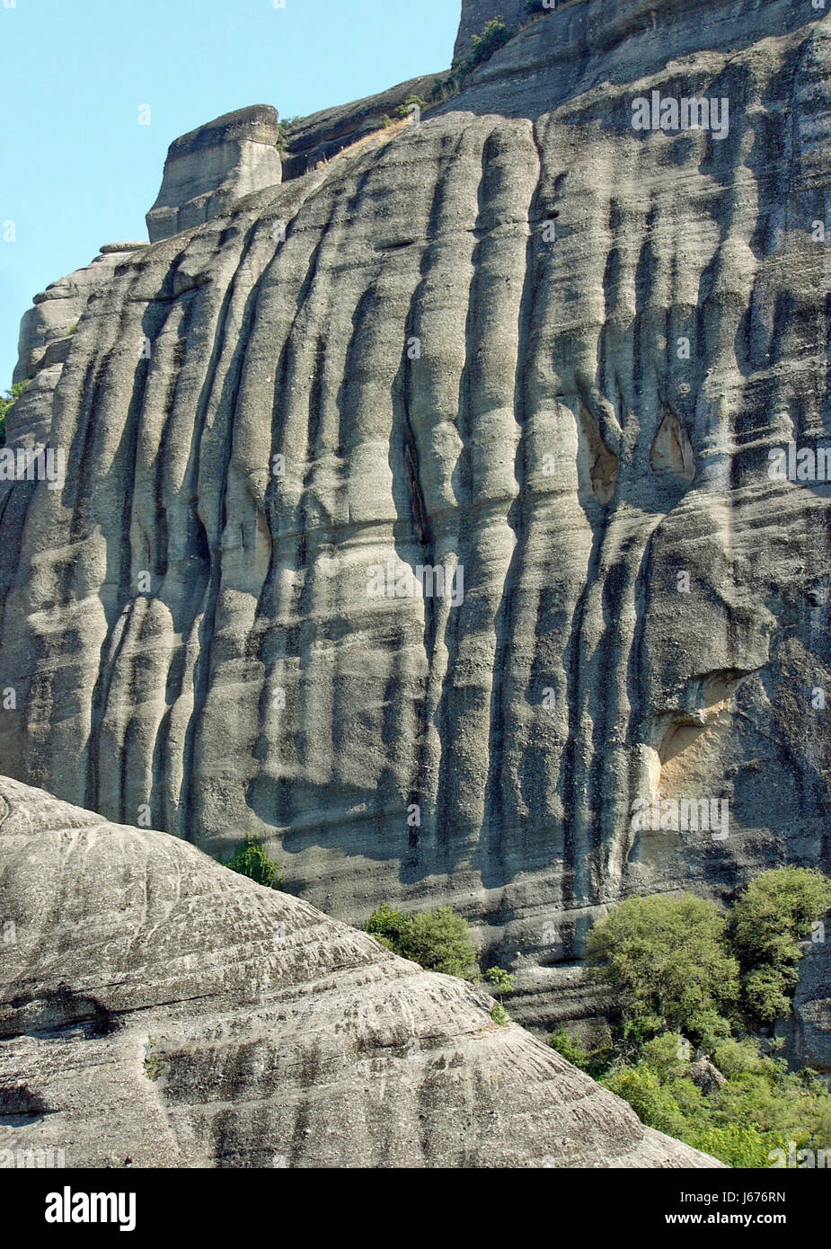 greece monastery erosion weathering granite convent tower mountains ...