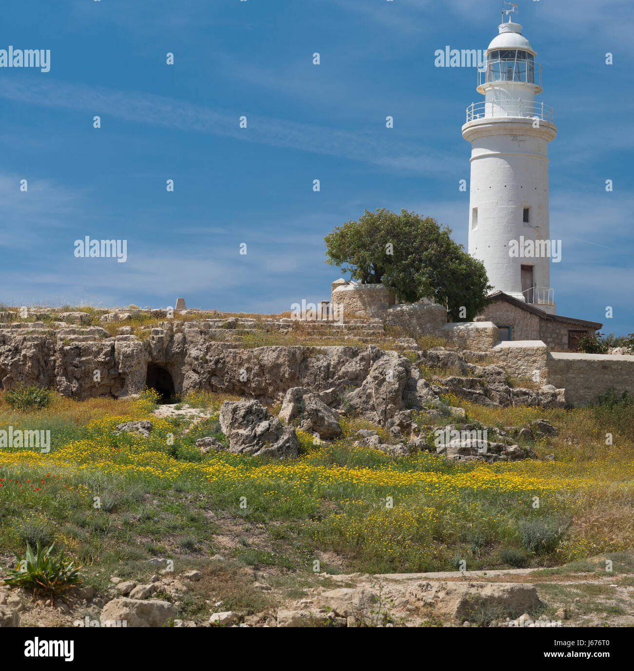 Paphos lighthouse hi-res stock photography and images - Alamy