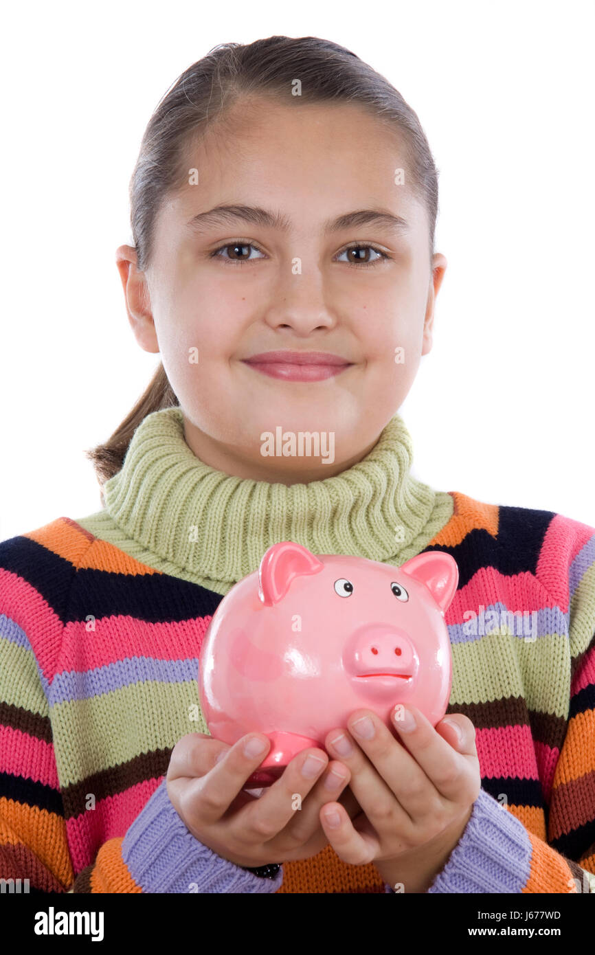 possession holding girl girls moneybox money box gesture humans human ...