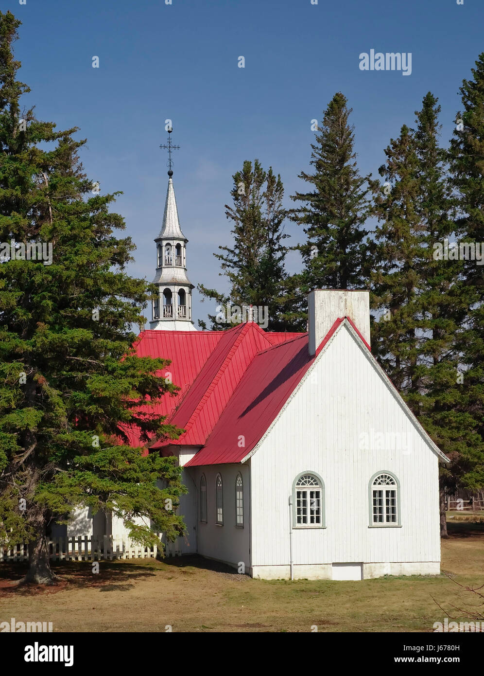 chapel blue house building religion religious church city town green ...