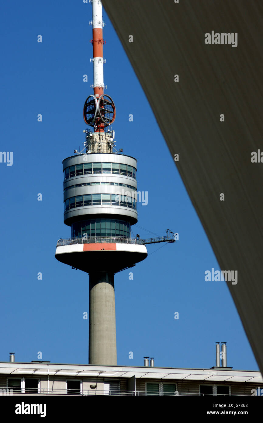 tower modern modernity vienna austrians television tower style of ...