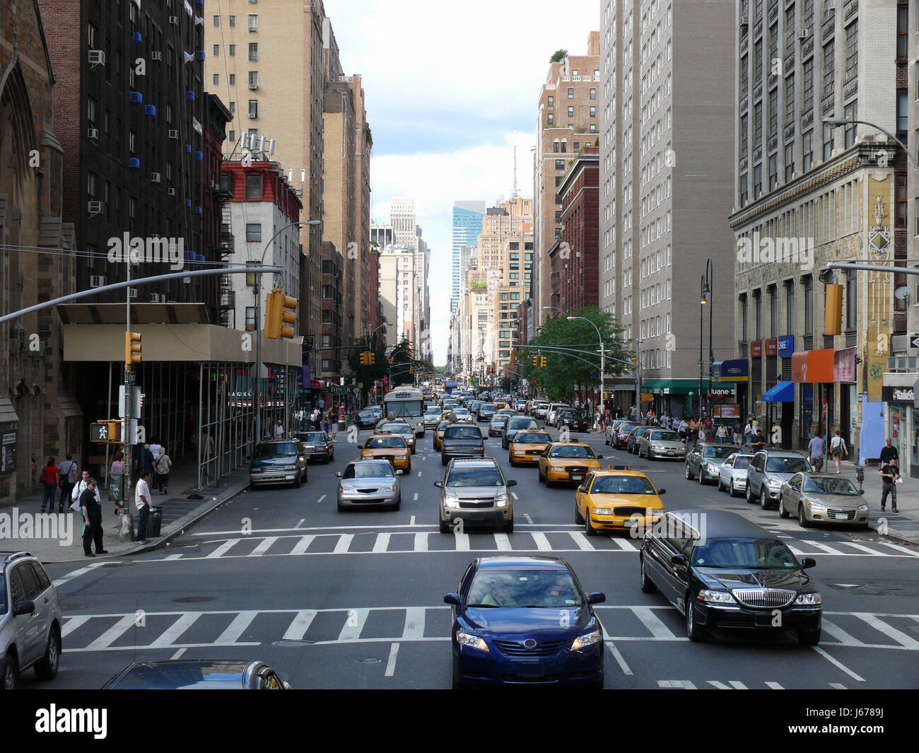 city life traffic transportation street road cars automobiles humans ...