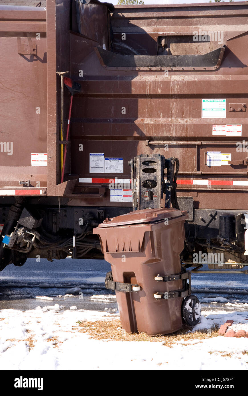 trash container collection automatic can truck lorry containers ...