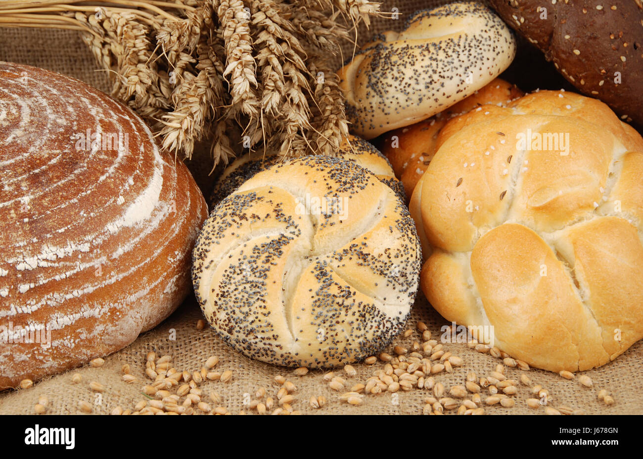 bread pastry roll kaiser bakery bakeshop backery baguette cereal baked ...