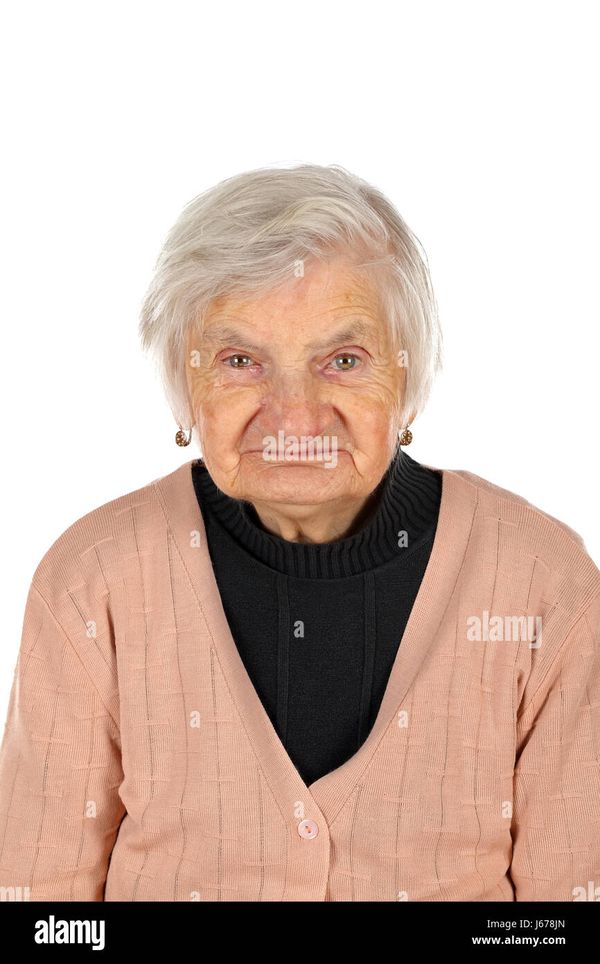 Photo of a beautiful happy senior woman face Stock Photo - Alamy