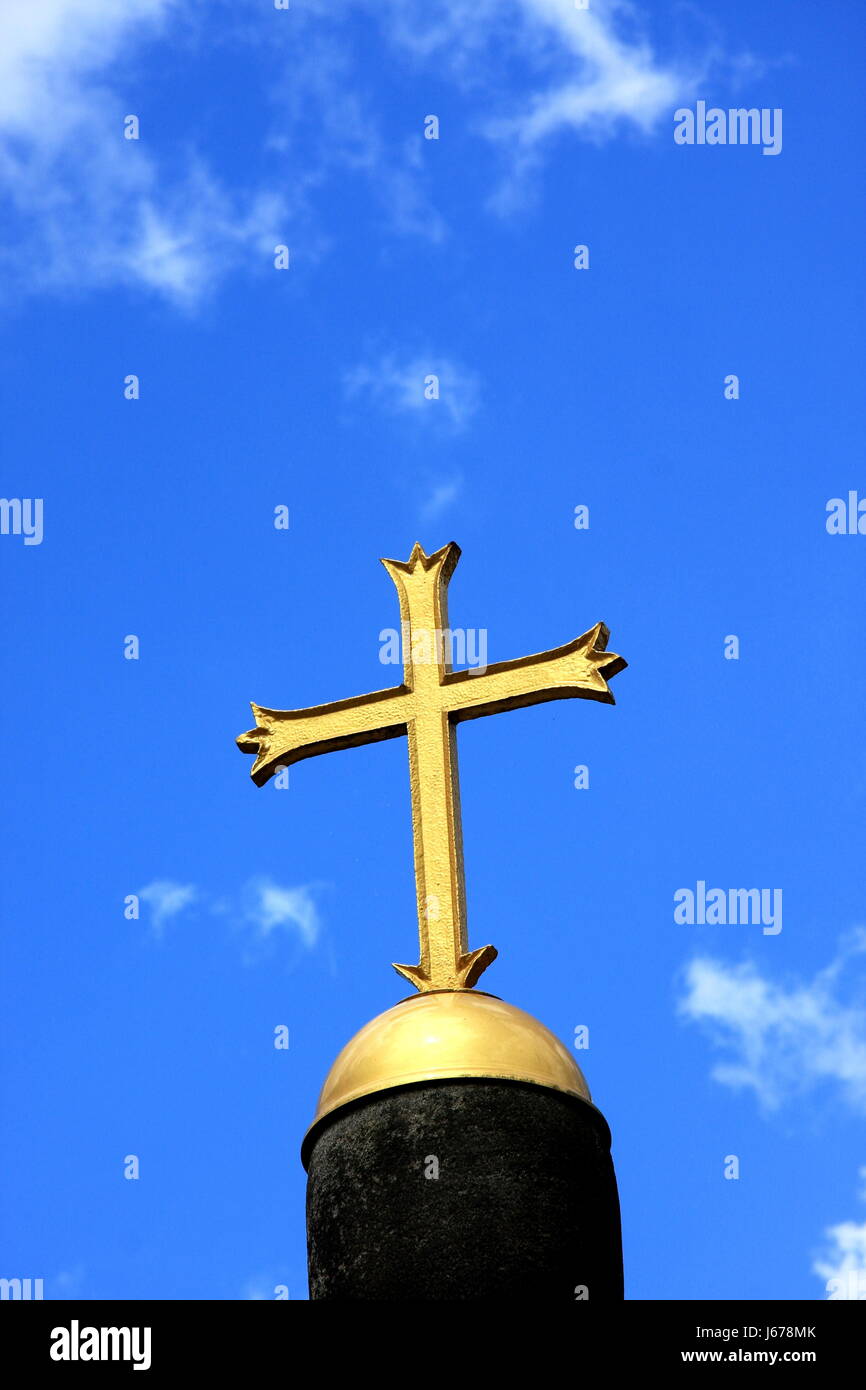religion monument heaven paradise cloud cross pillar gold sign signal ...