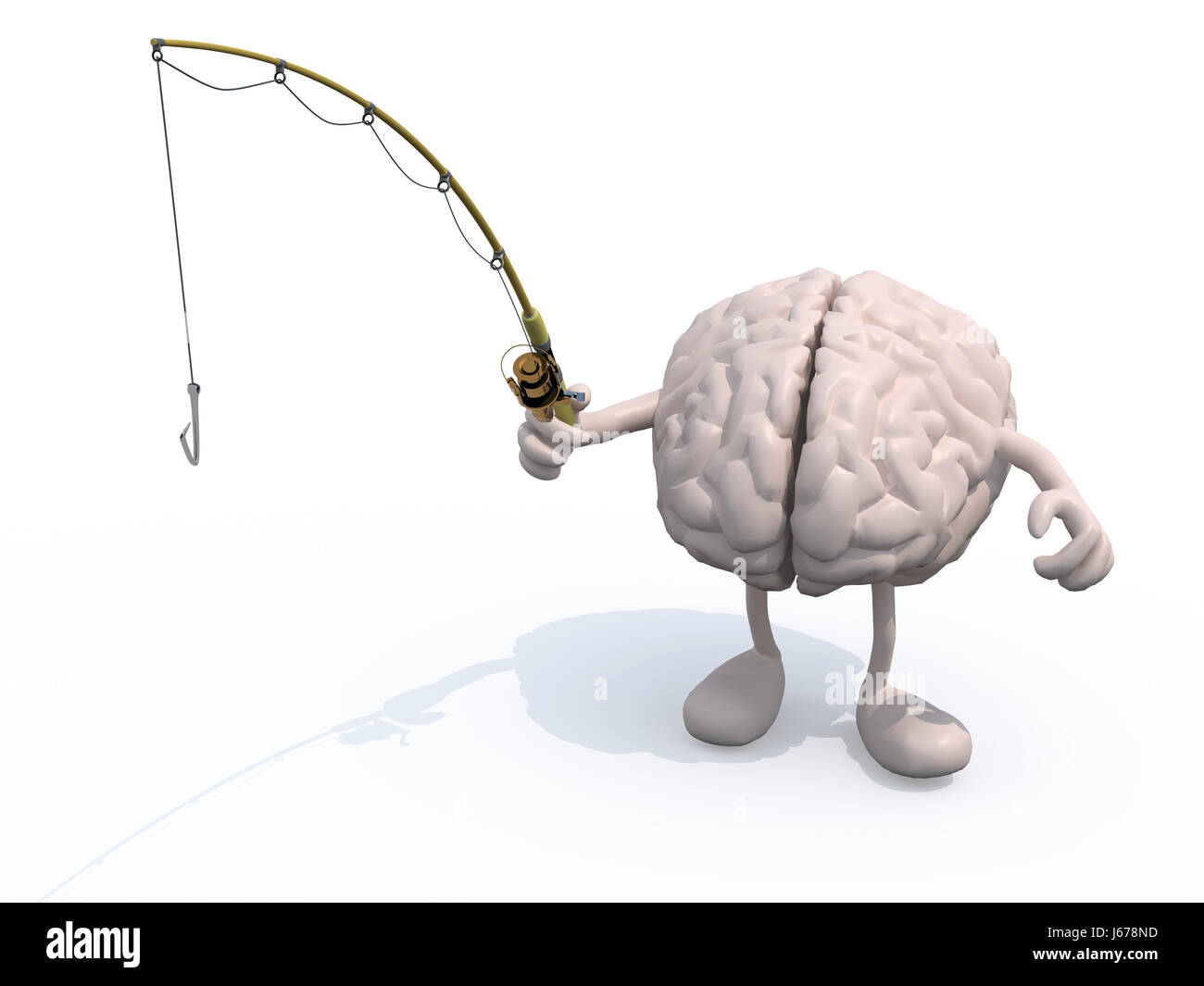 Human brain cartoon arms legs hi-res stock photography and images - Alamy